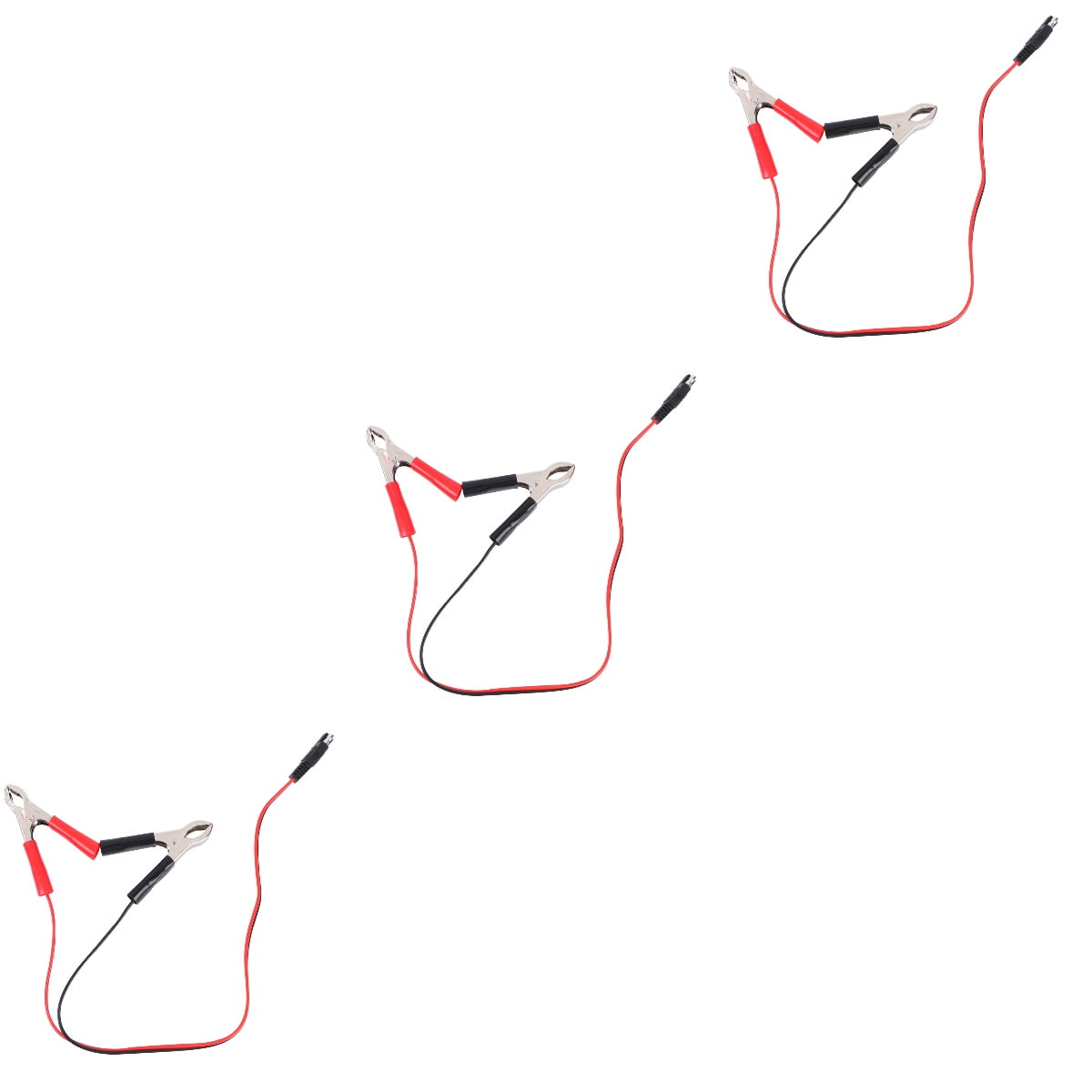 3 Pieces Alligator Clips Adapter SAE Battery Charger Clamps Adapters ...