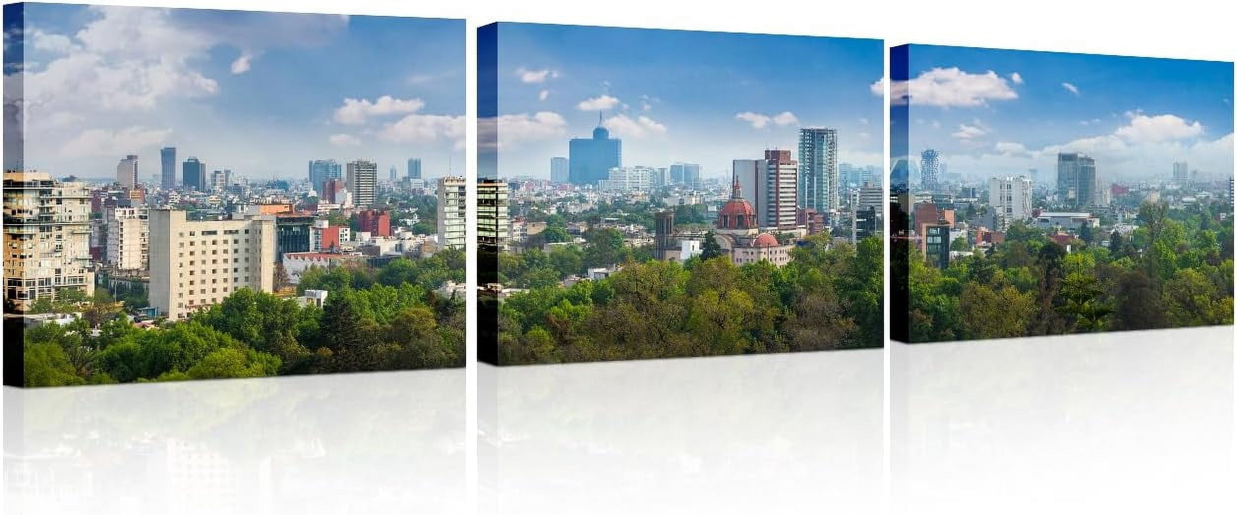 3 Pieces American Cityscape Canvas Paintings Home Decor Atlantic City ...