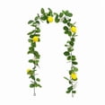 3 Pieces Artificial Lemon Garland Greenery Vine Fake Fruit with White ...