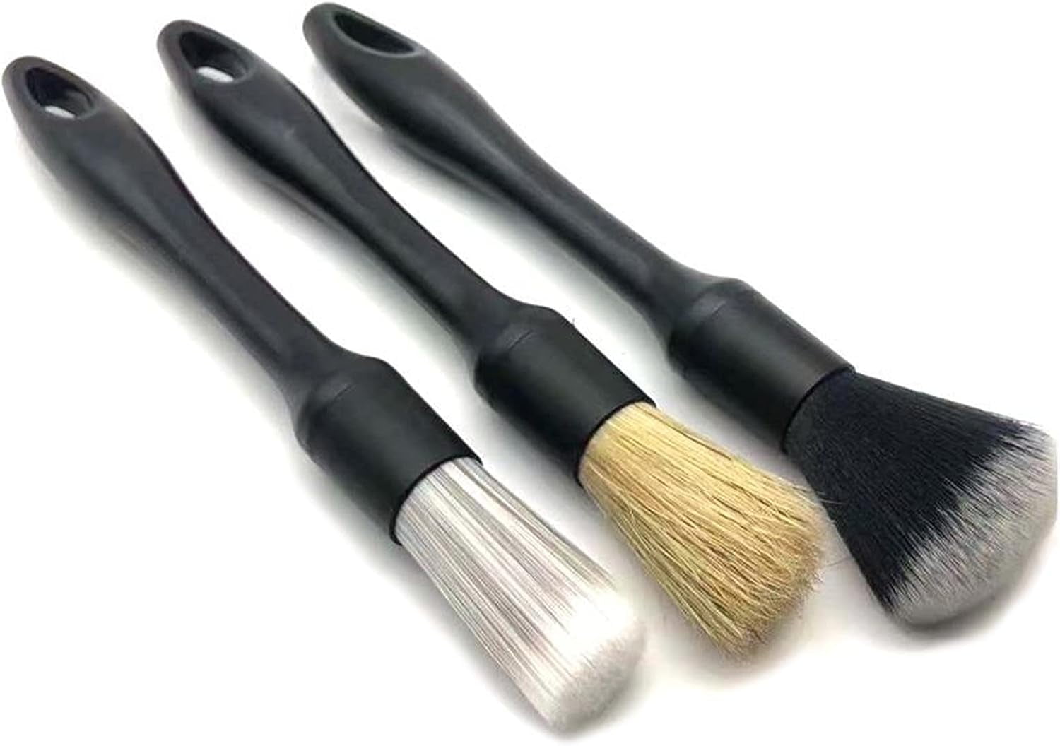 3 Pieces Auto Detailing Brush Set for Cleaning Wheels, Interior ...