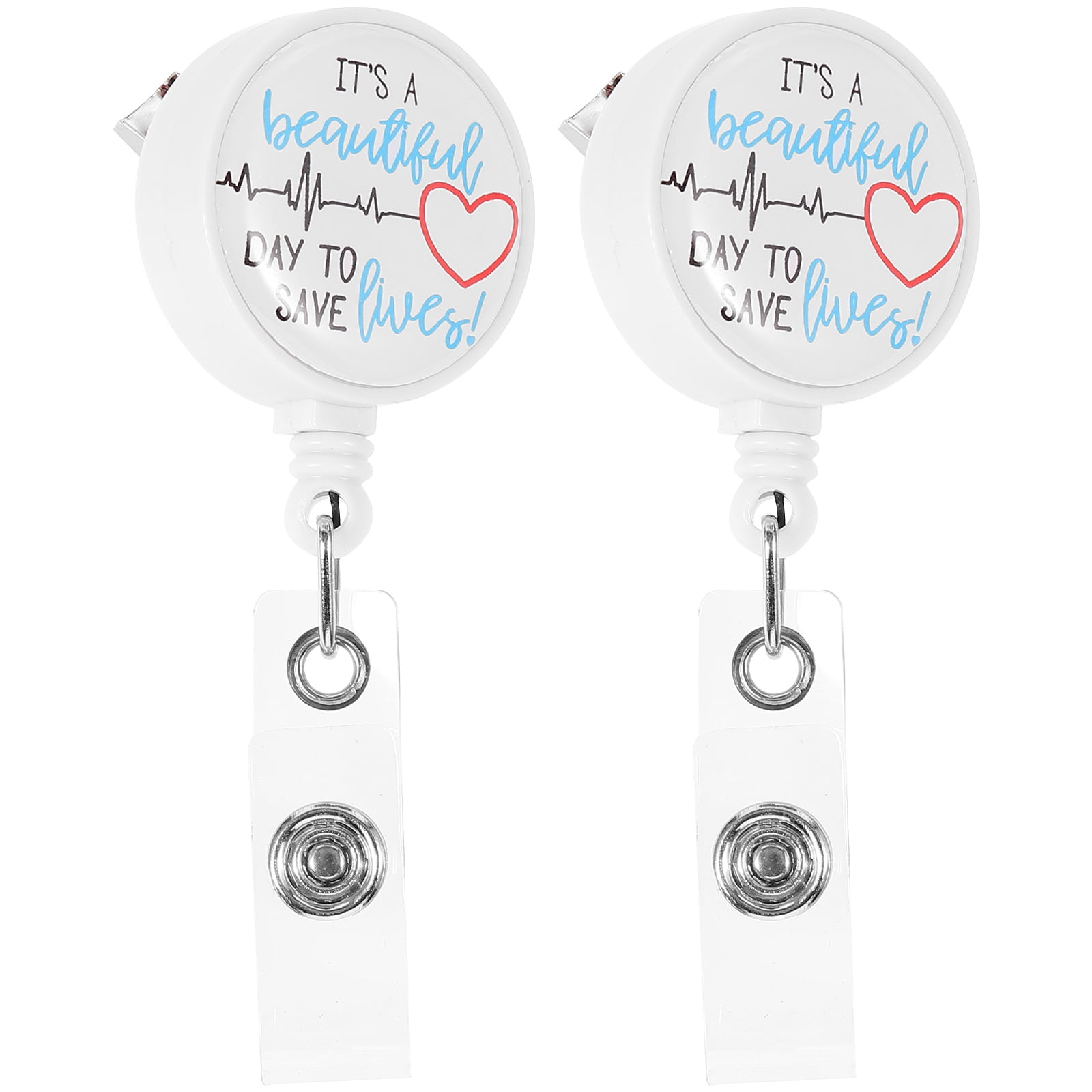 3 Pieces Badge Clip Retractable Reels Holder Badges Staff Nurse ...