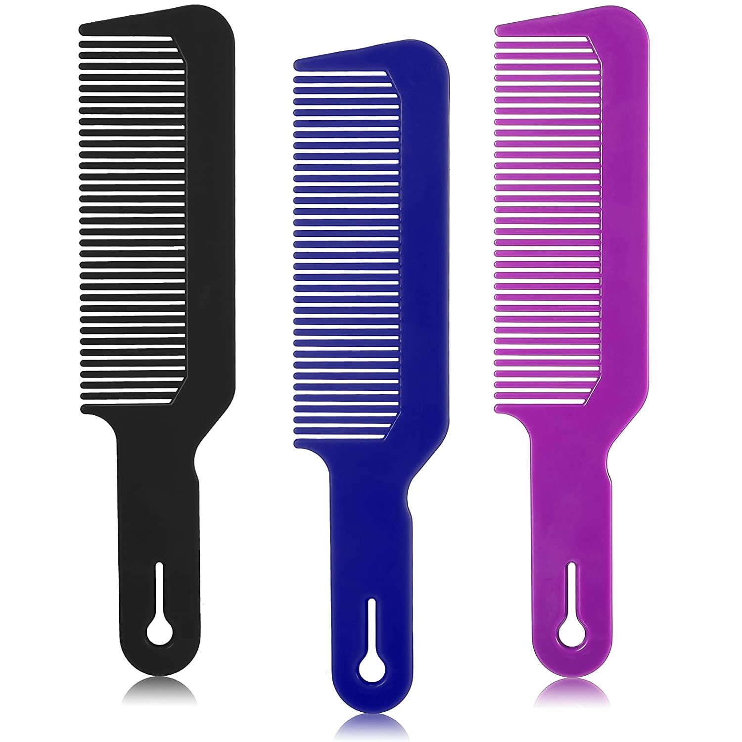 3 Pieces Barber Combs Clipper Combs Flat Top Clipper Combs Hair Cutting ...