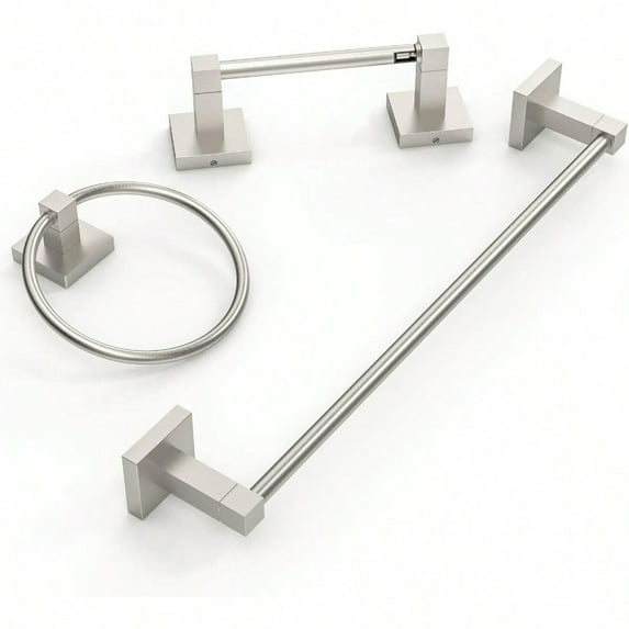 3 Pieces Bathroom Hardware Set SUS 304 Stainl Steel Toilet Paper Holder ...