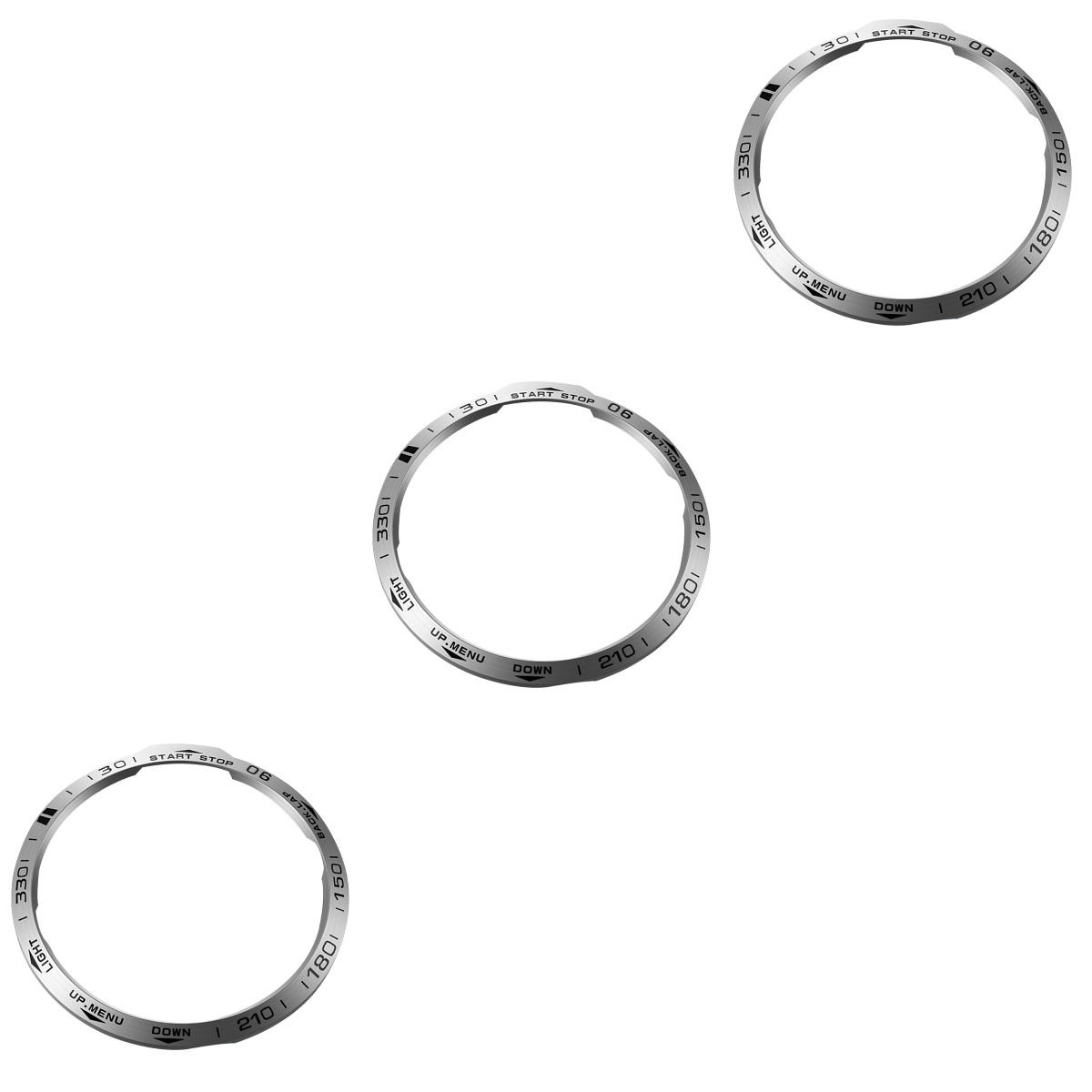 3 Pieces Bezel Ring Smartwatch Metal - Walmart.com
