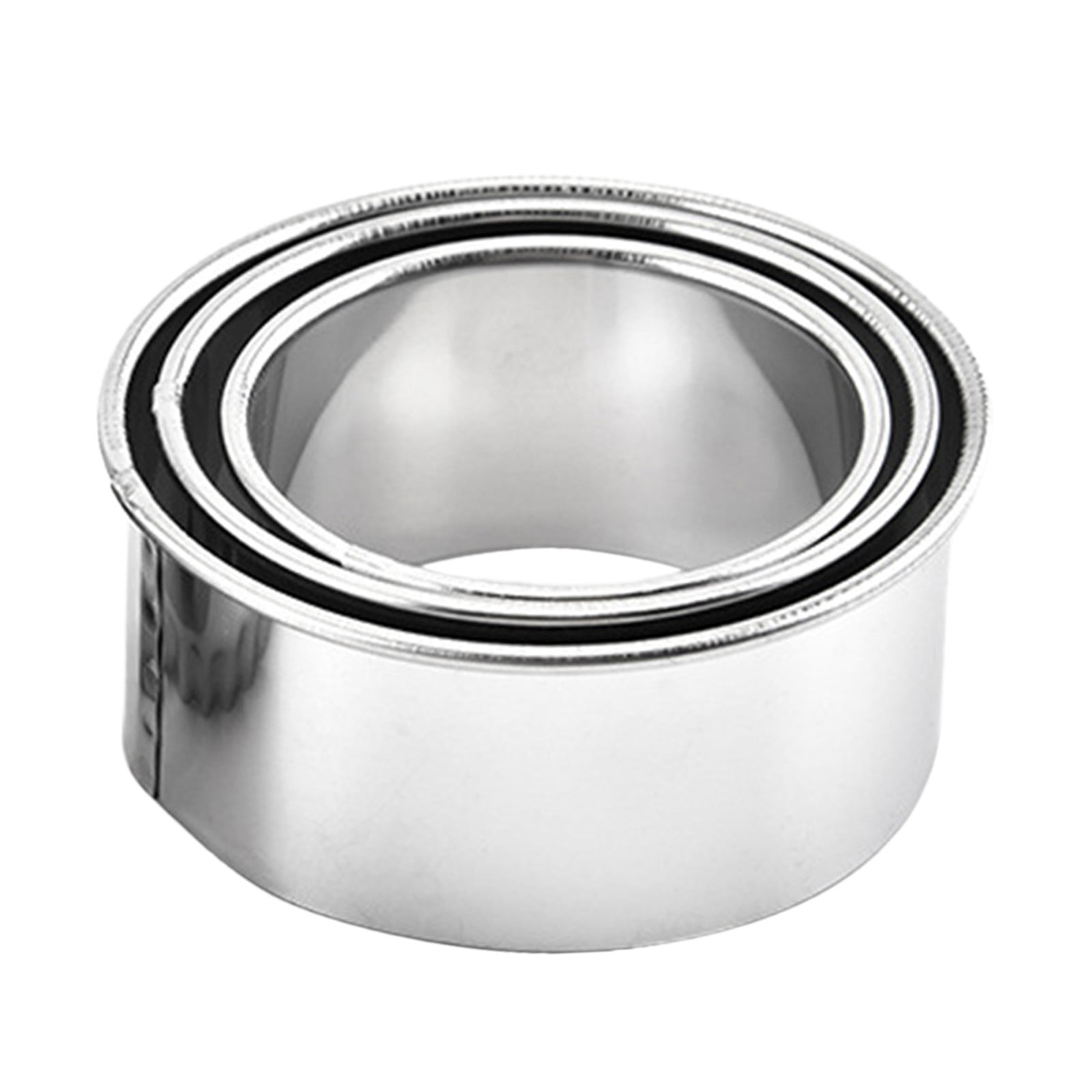 3 Pieces Biscuit Cookie Cutters Set,Stainless Steel Circle Round Cookie ...