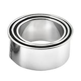3 Pieces Biscuit Cookie Cutters Set,Stainless Steel Circle Round Cookie ...