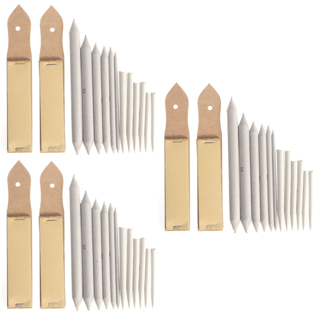 3 Pieces Blending Stumps Sandpaper Pencil Pointer Block for Drawing Pencils Sharpener Student ...