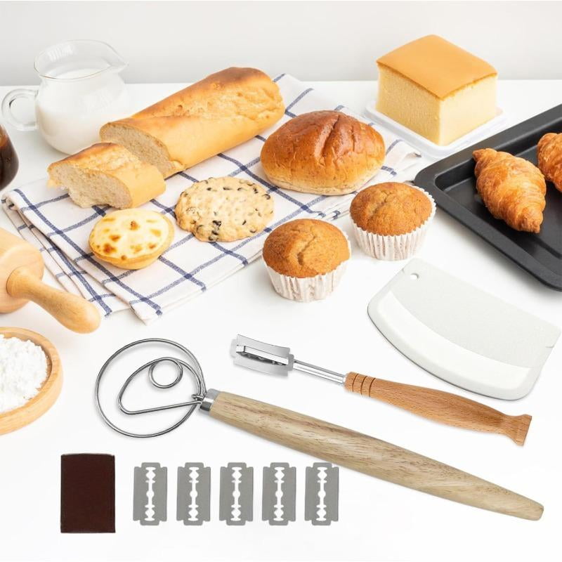 3 Pieces Bread Lame Sourdough Scoring Tool Set, Danish Dough Whisk ...