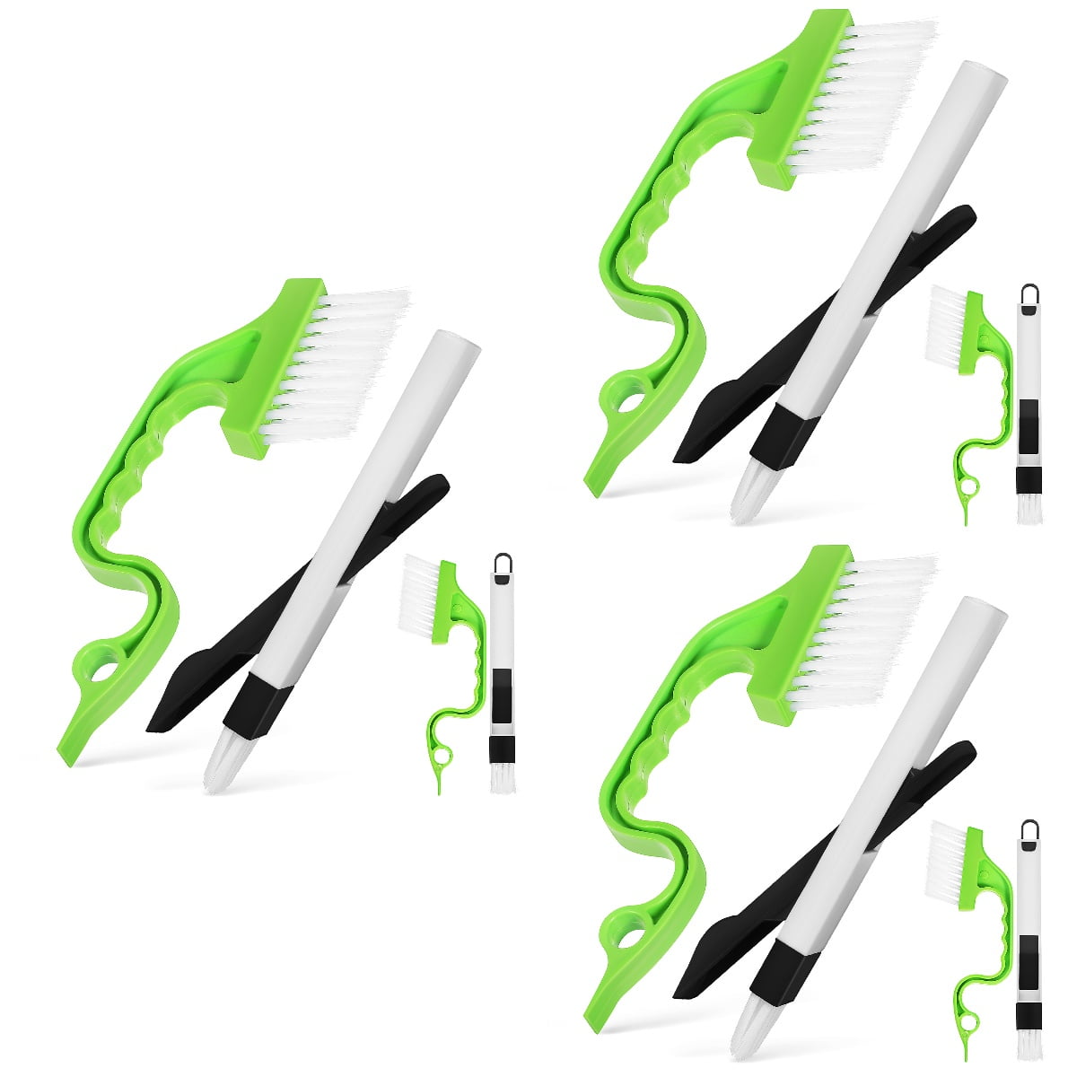 3 Pieces Brush Window Cleaning Kit Slide Door Rail Cleaner Tools ...