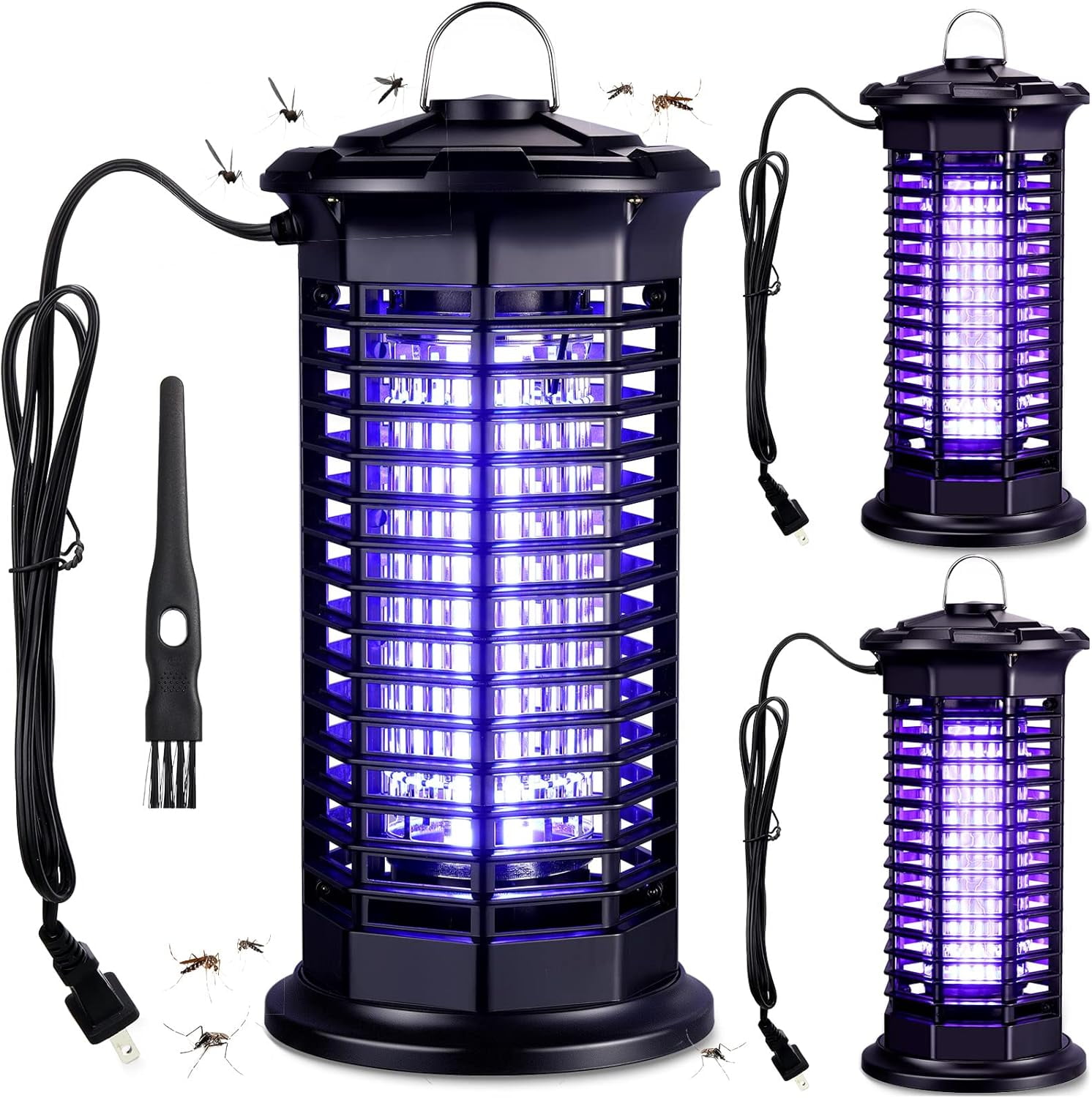 3 Pieces Bug Zapper Outdoor Indoor Electric Mosquito Zappers Fly Traps ...