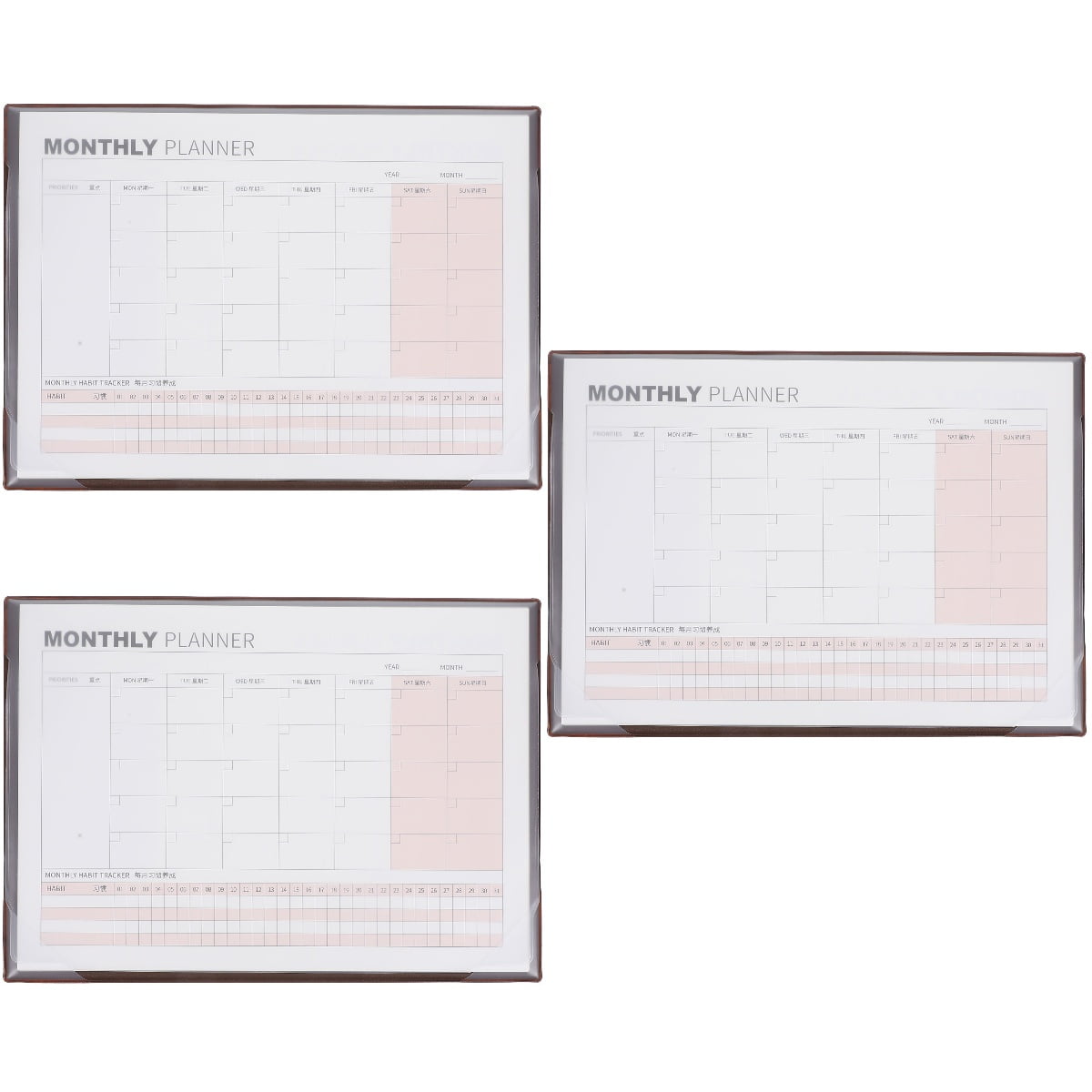 3 Pieces Calendar Calendars Note Pads Daily Note Pad Scrapbook Blank ...