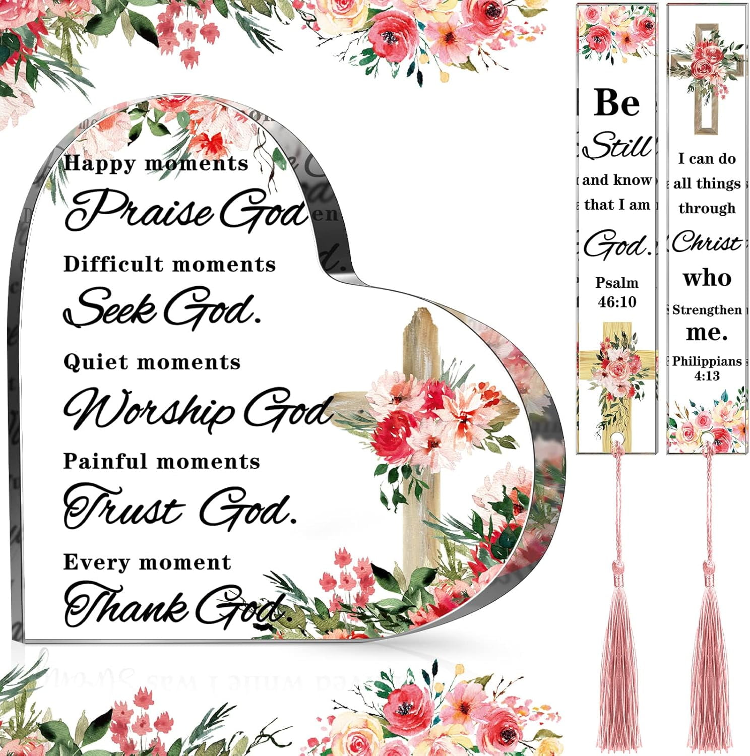3 Pieces Christian Gifts for Women Religious Gifts for Women Praise God ...