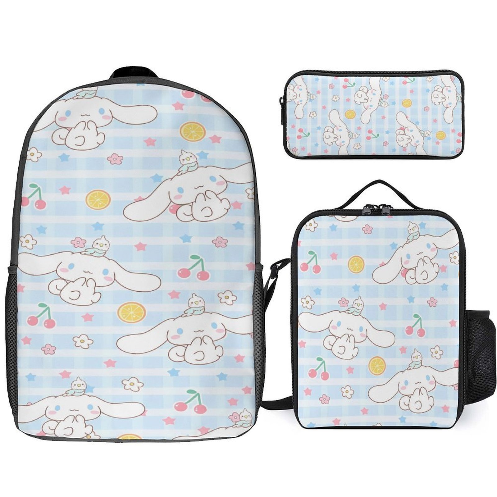 3 Pieces Cinnamoroll Backpack with Insulated Lunch Bag and Pencil Case ...