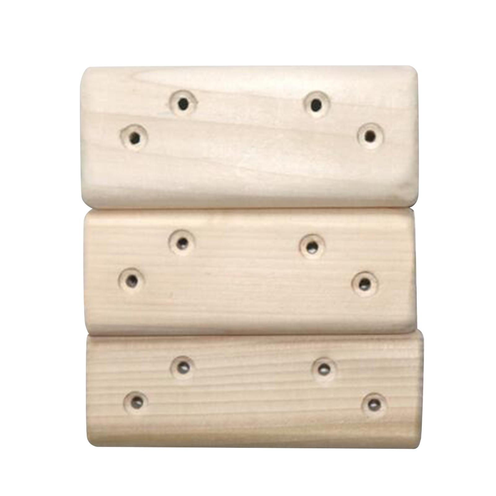 3 Pieces Climbing Hangboard Fingerboard Pull Up Board Wooden ...