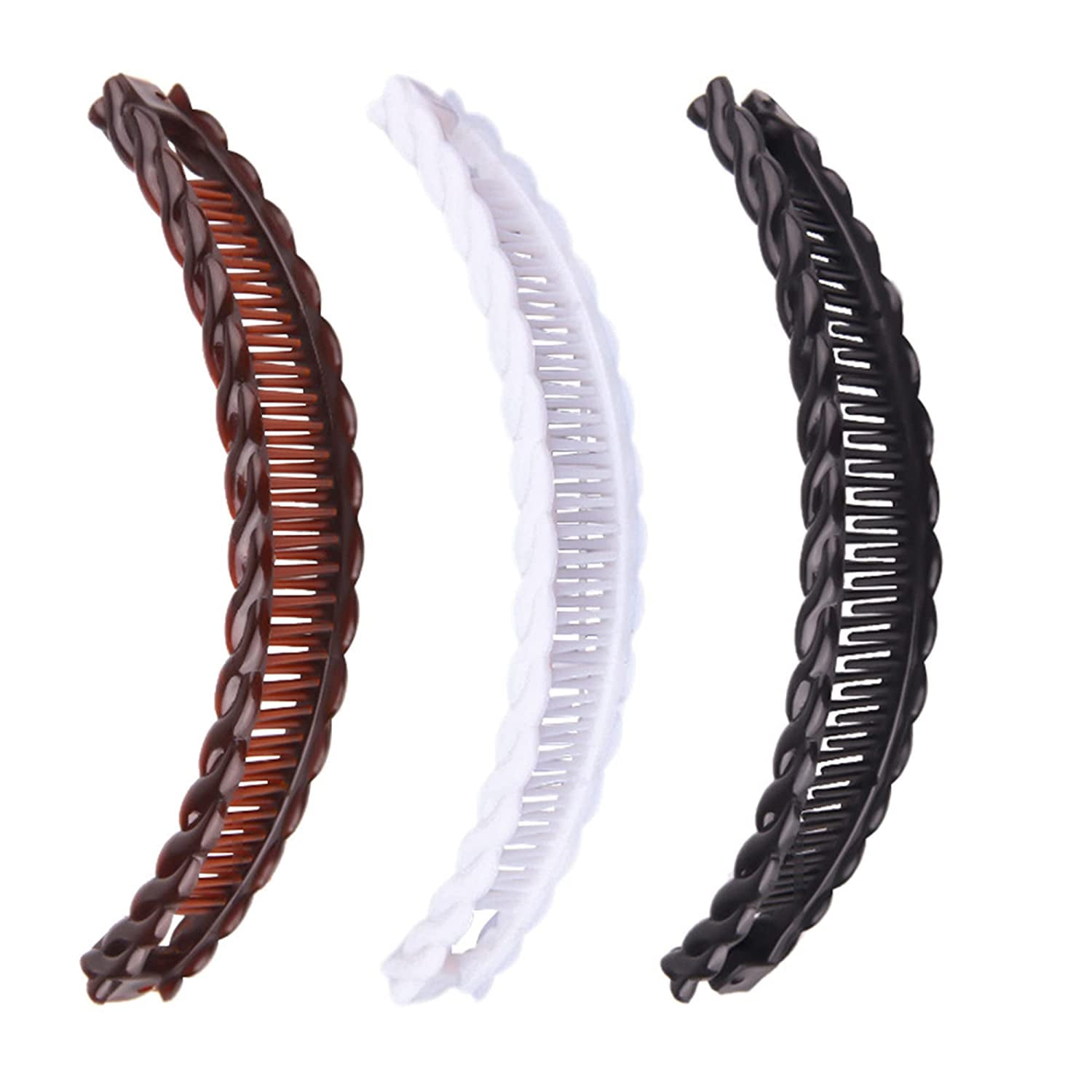 3 Pieces Clincher Combs Banana Combs Banana Clip Grip Comb Fishtail ...