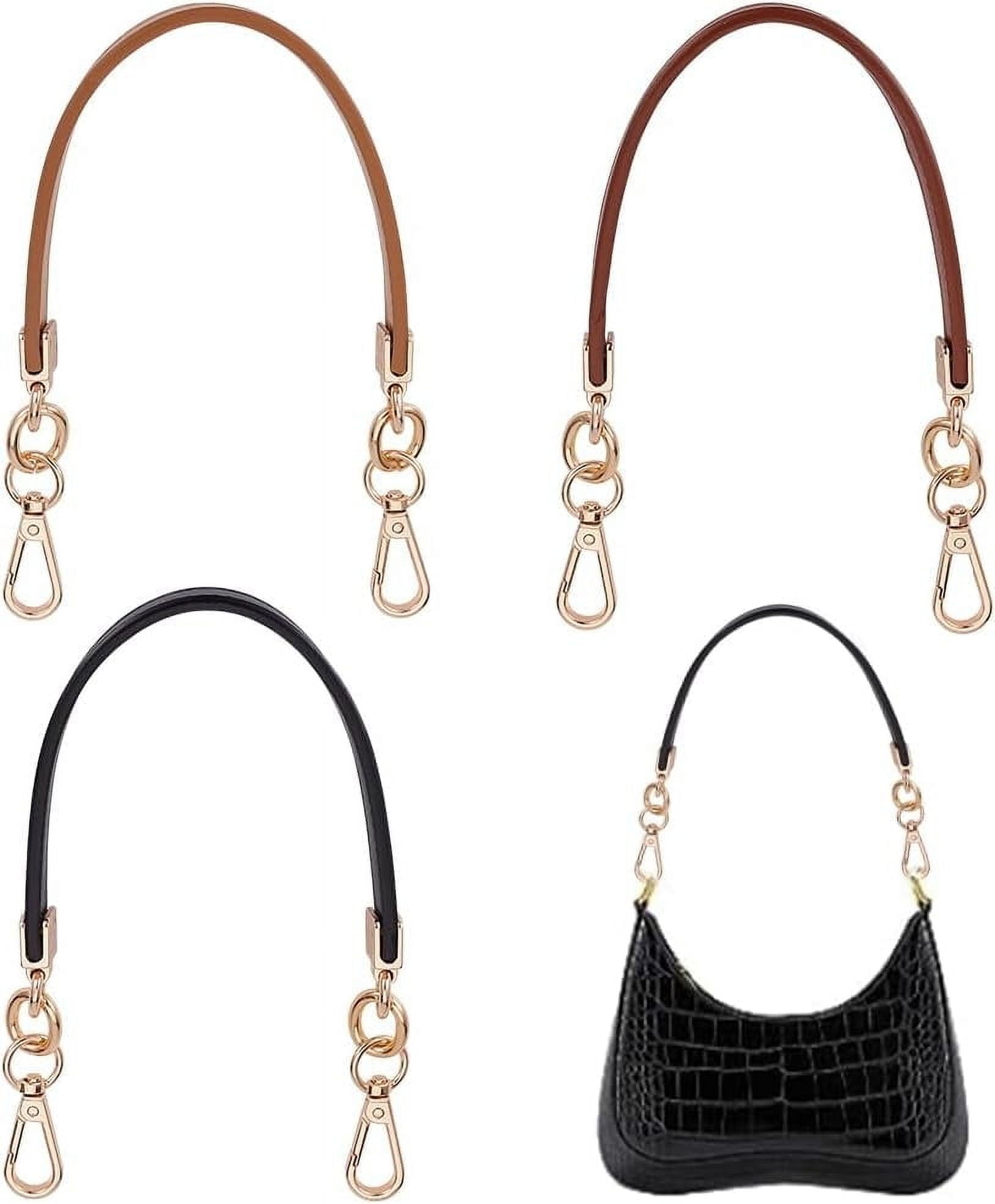 3 Pieces 3 Colors Bag Leather Handles Handbag Handle Replacement Short ...