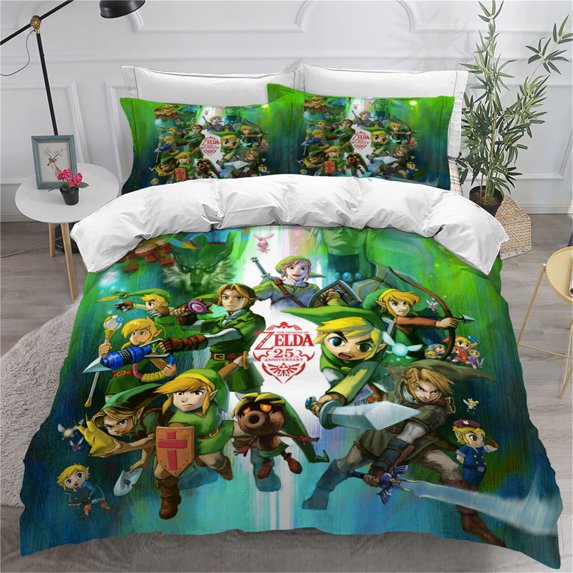 3 Pieces Comfy Soft Duvet Cover Set Lightweight Bedding Set for Kids ...