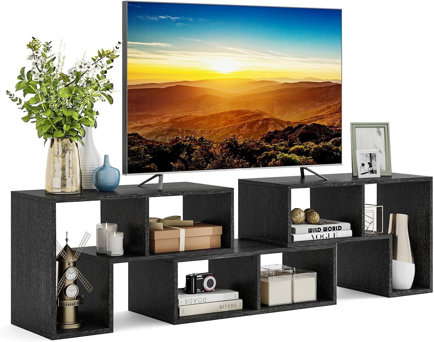3 Pieces Console TV Stand, Free-Combination Entertainment Center for 50 ...