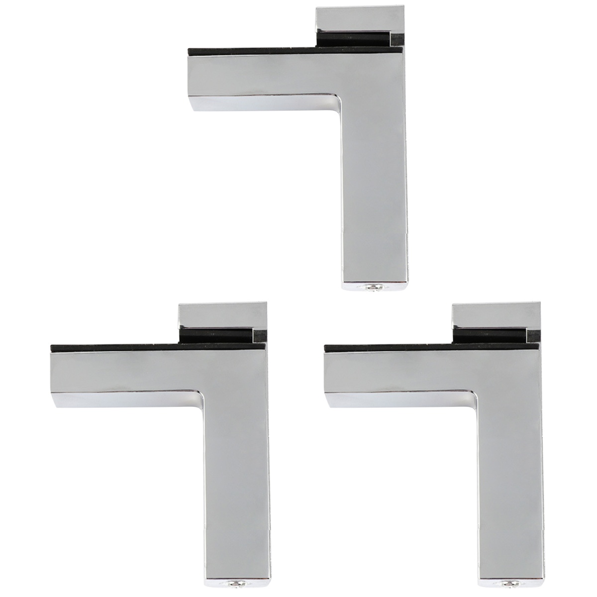 3 Pieces Corner Bracket Brushed Surface Shelf Support Furniture Shelf ...