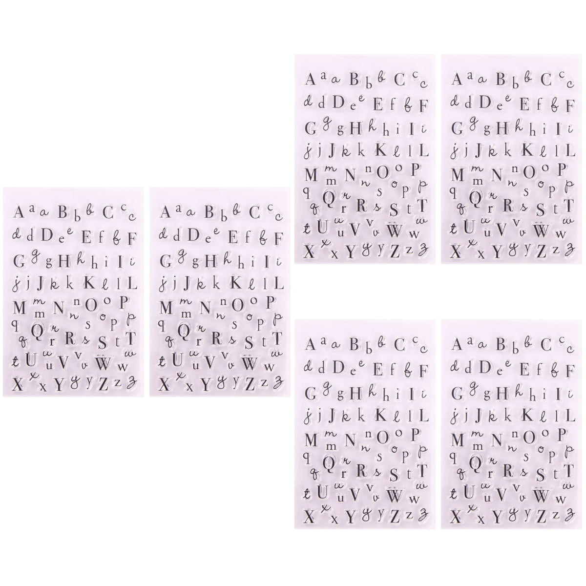 3 Pieces Cursive Letter Stickers Stamp Alphabet Design Stamps - Walmart.com