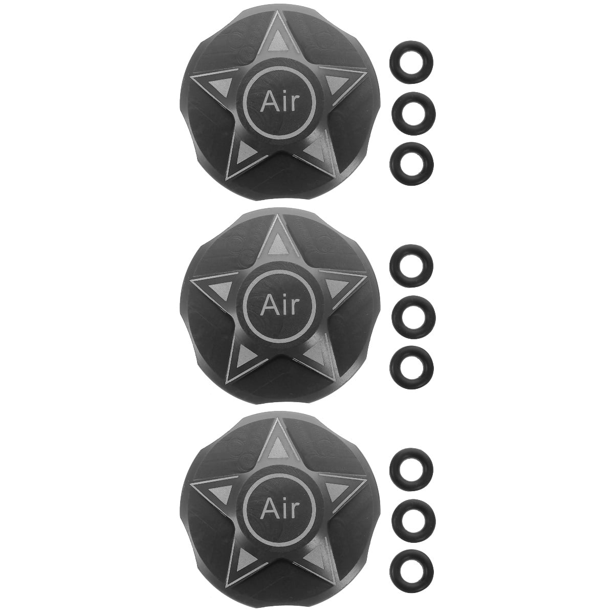 3 Pieces Cycle Shock Absorber Caps Valve Cover Bike Parts - Walmart.com