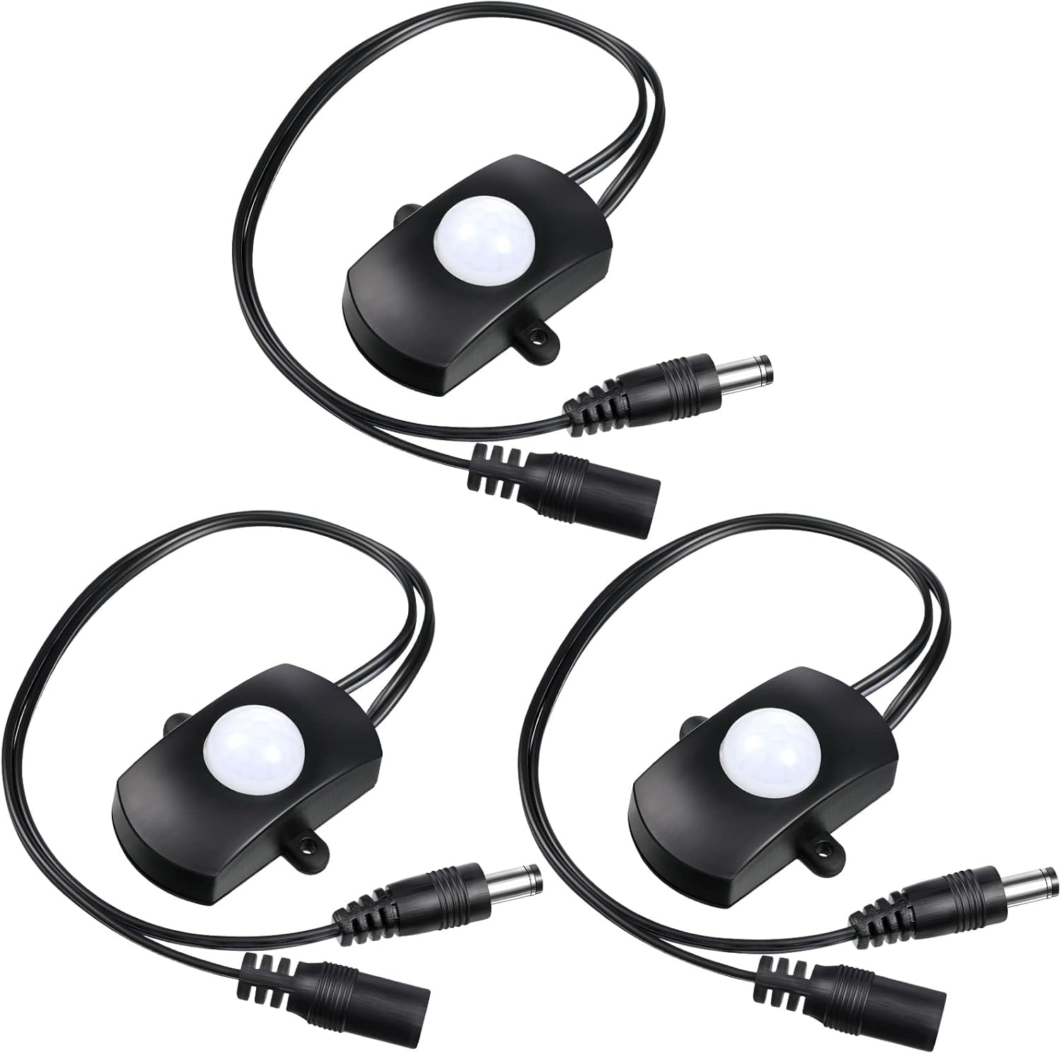 3 Pieces DC 5V-24V 5A PIR Motion Activated Sensor Light Switch ...