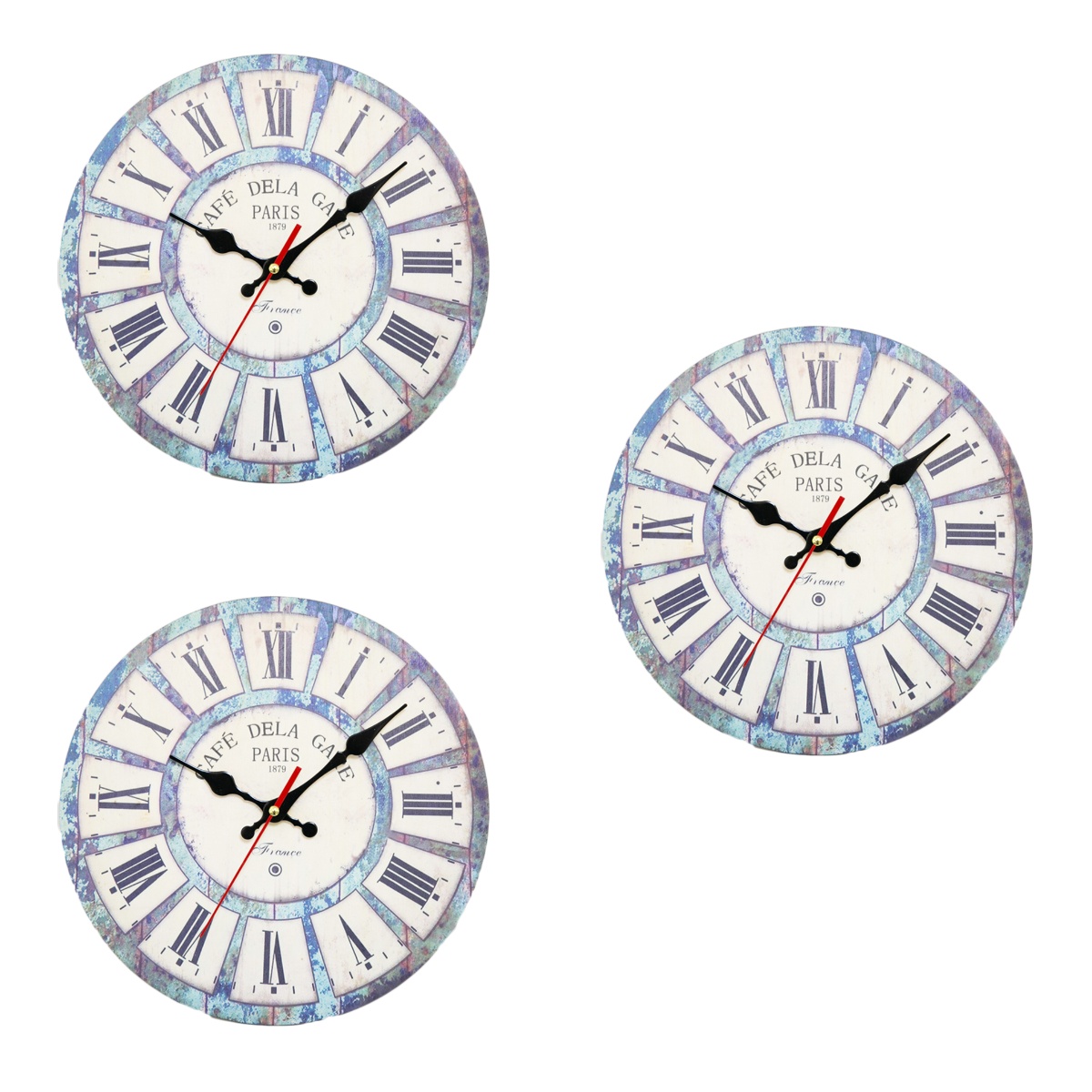 3 Pieces Decorative Wall Stickers Alarm Clocks for Bedrooms Gift ...