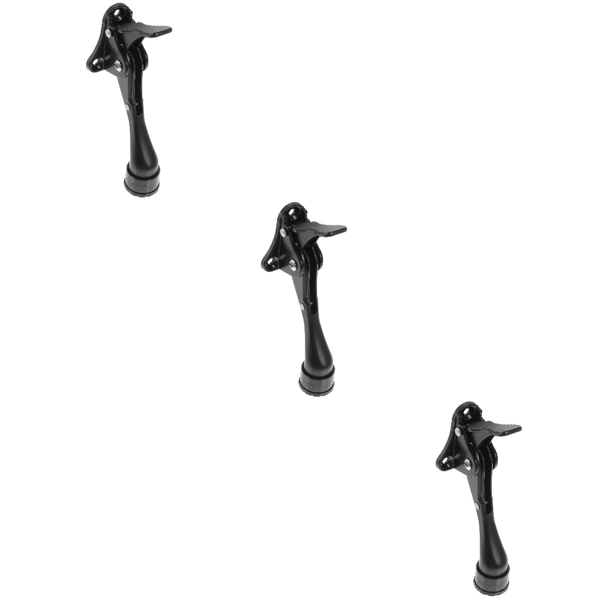 3 Pieces Door Stops for Floor Stopper Stand Poster Travel Black ...