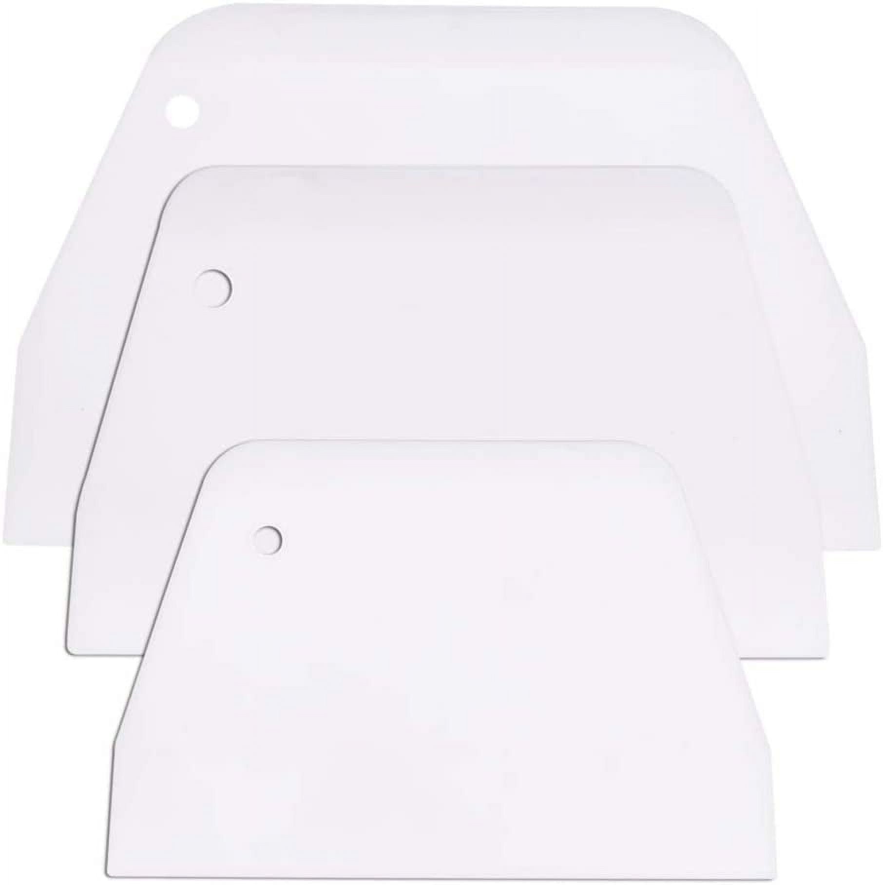 3 Pieces Dough Scraper Bowl Scraper Food-safe Plastic Cutter Flexible ...