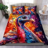 3 Pieces Duvet Cover Set-Abstract 3D Turkey- 3D Print Bedding 1 Duvet ...