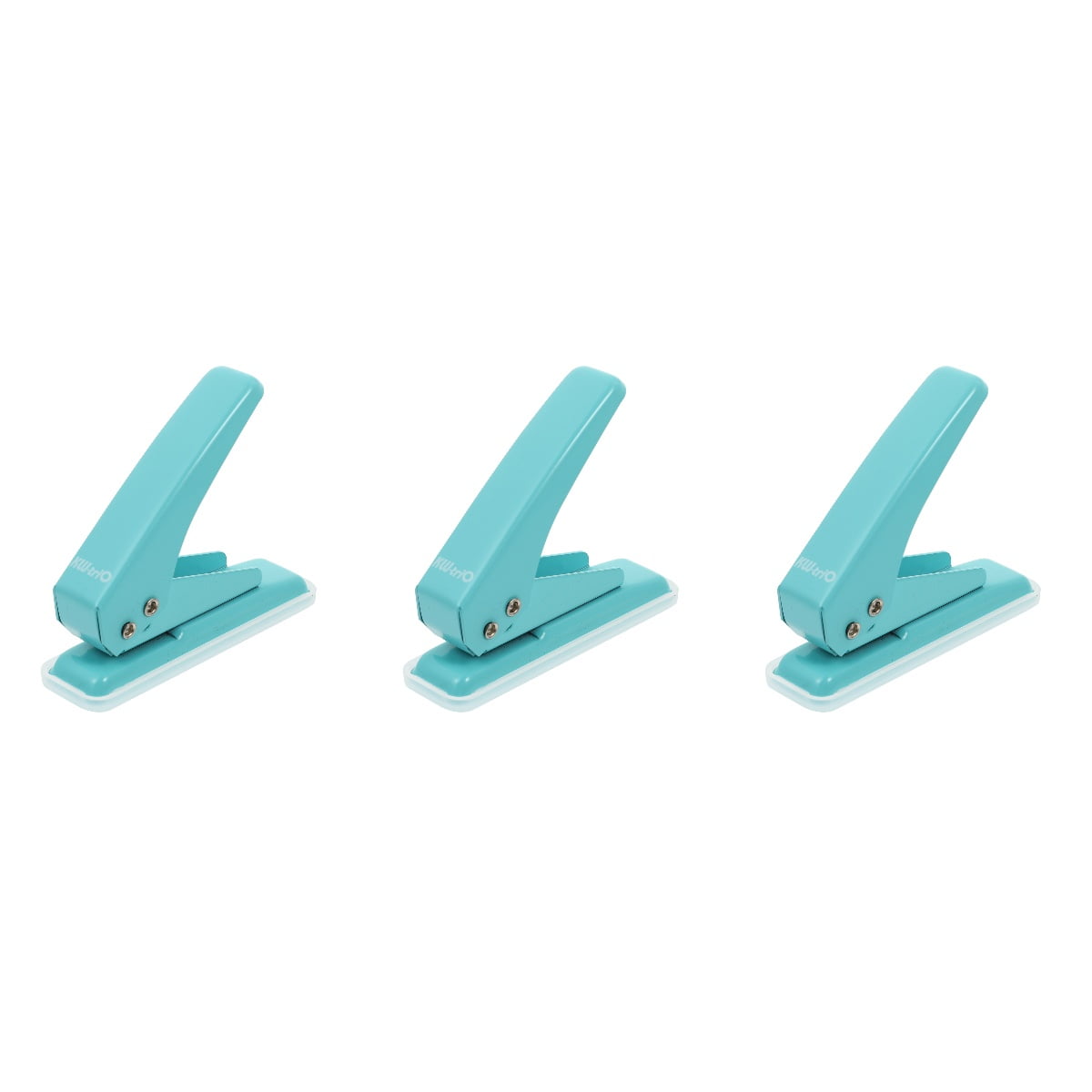 3 Pieces Electronic Arc Paper Puncher Portable Punch Man 9.6X8cm Green ...