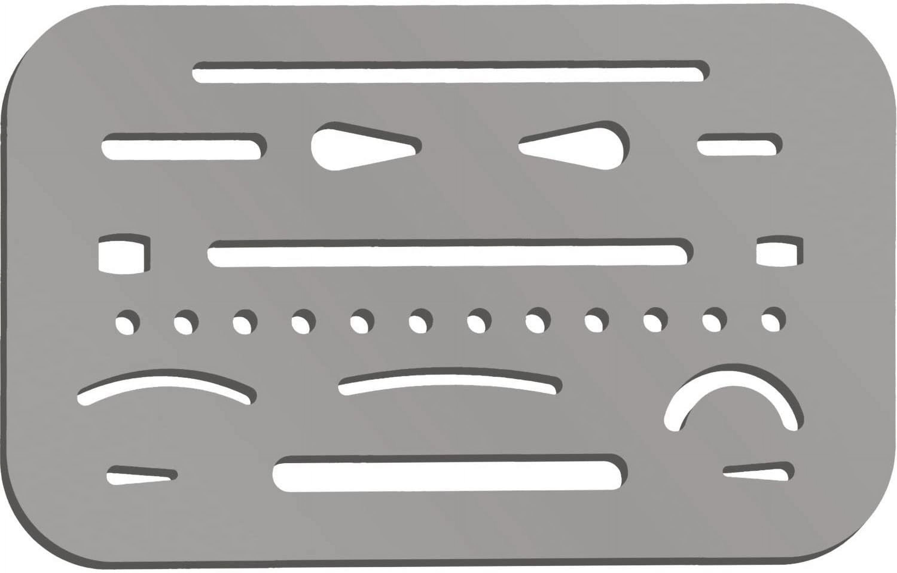 3 Pieces Eraser Shield Eraser Template Drafting Metal Erasing Shield ...