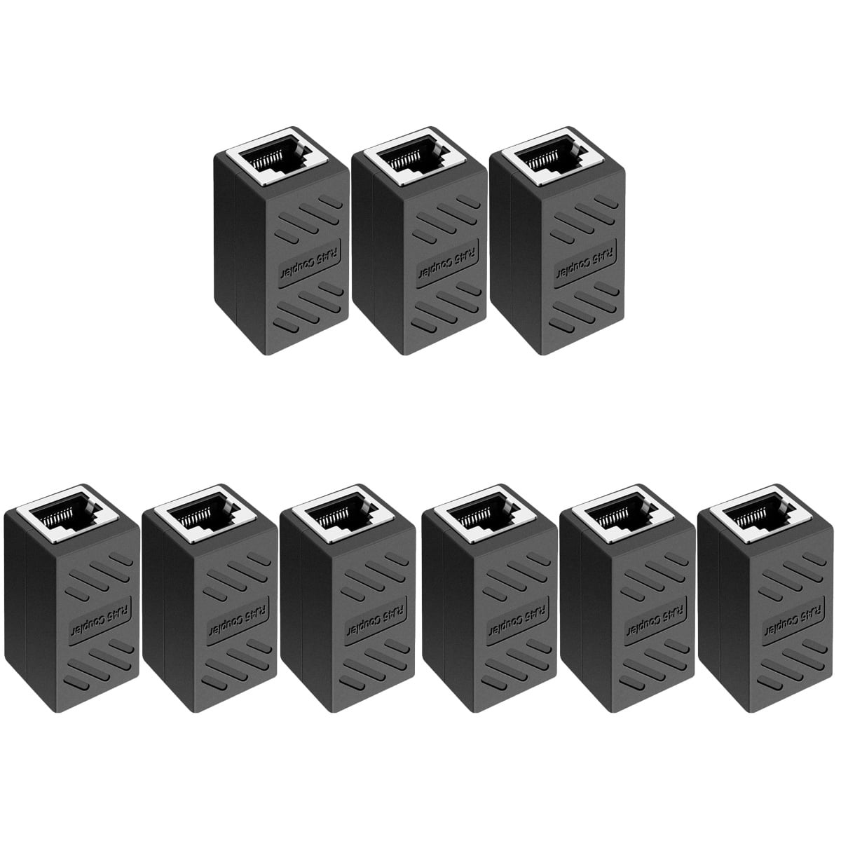3 Pieces Ethernet Extender Adapter Wire Connectors Terminals Link Black ...