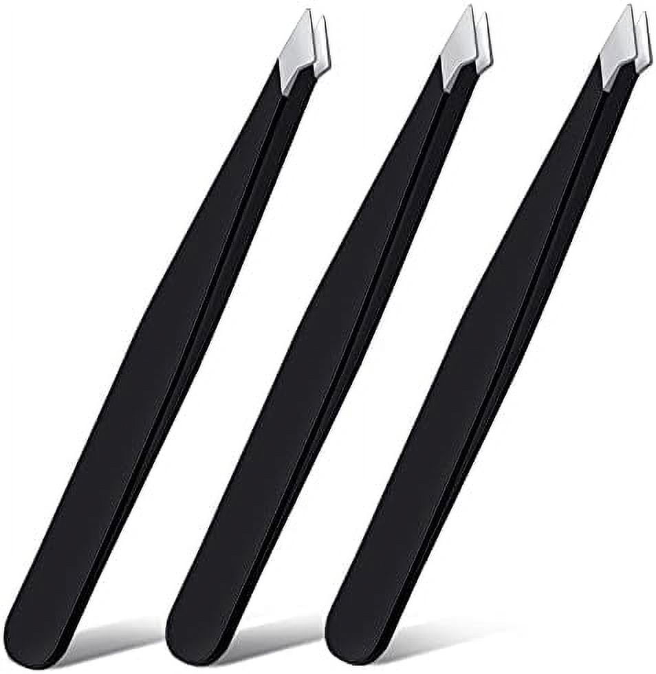 3 Pieces Eyebrow Tweezers Stainless Steel Pointed Tip Pointed Hair ...