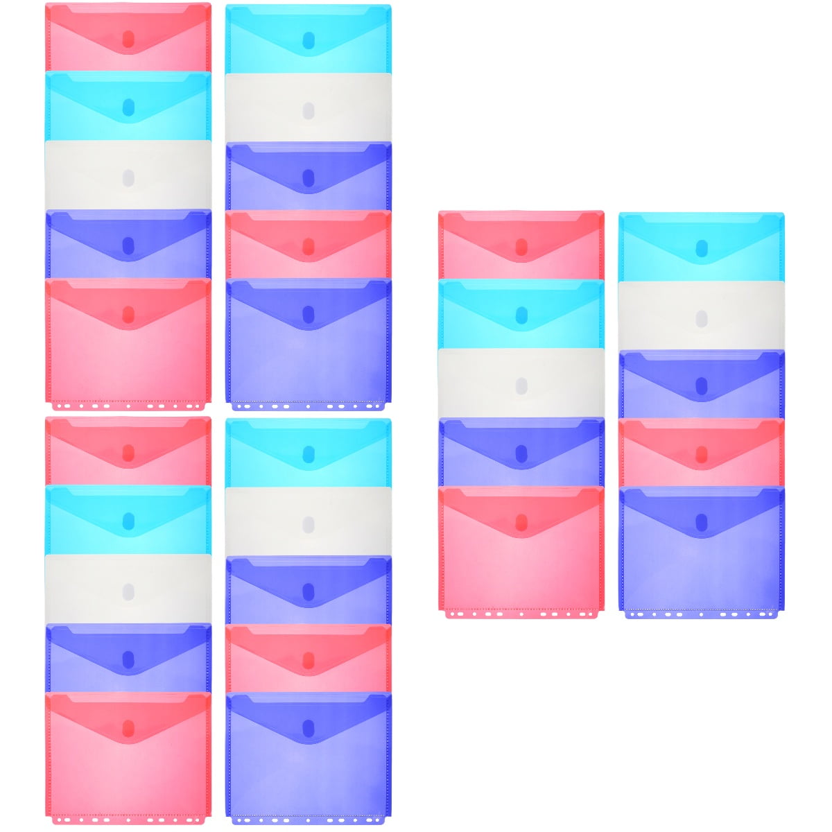 3 Pieces File Storage Bags Pocket Boxes Hanging Folders Letter Size ...