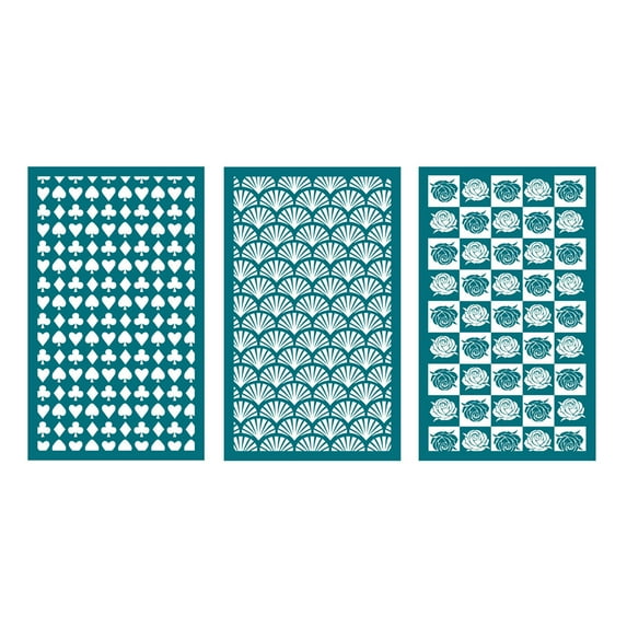 3 Pieces Fish Screen Printing Stencils Reusable Love-Heart Silk Screen ...