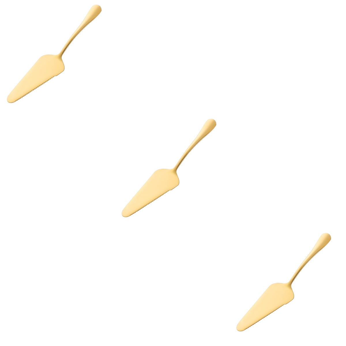 TABLZONE Golden Cake Shovel with Serrated Edge, Mirror Finish ...