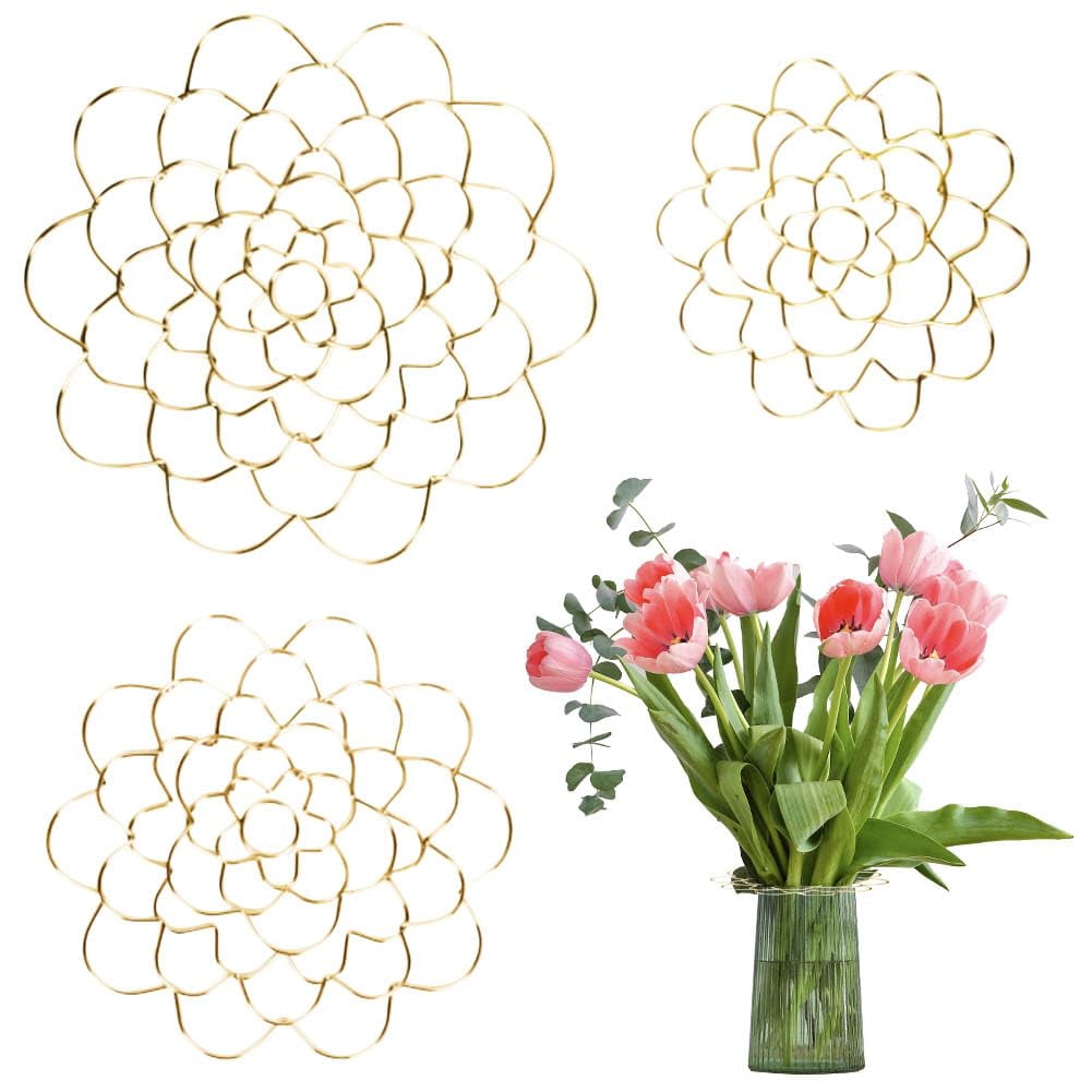 3 Pieces Flower Arranger Holder Reusable Flower Frog Stainless Steel ...