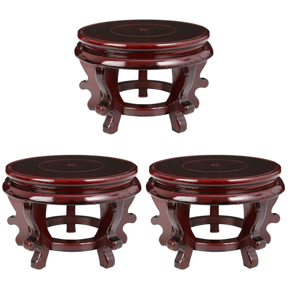 3 Pieces Flower Pot Base Tabletop Vase Flowerpot Display Stand ...
