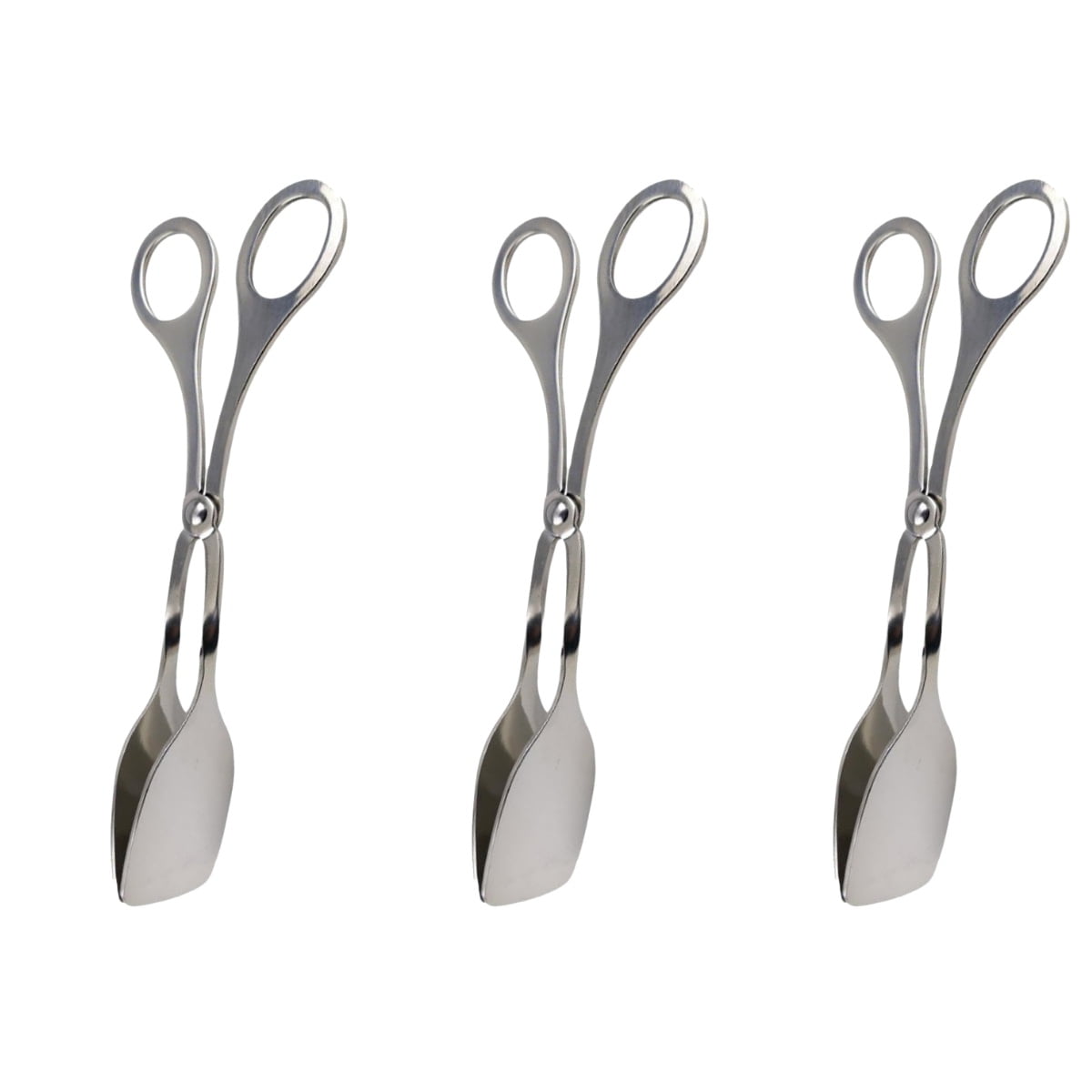 3 Pieces Food Tongs Mini Sugar Kitchen Scissor Stainless Steel Bun ...
