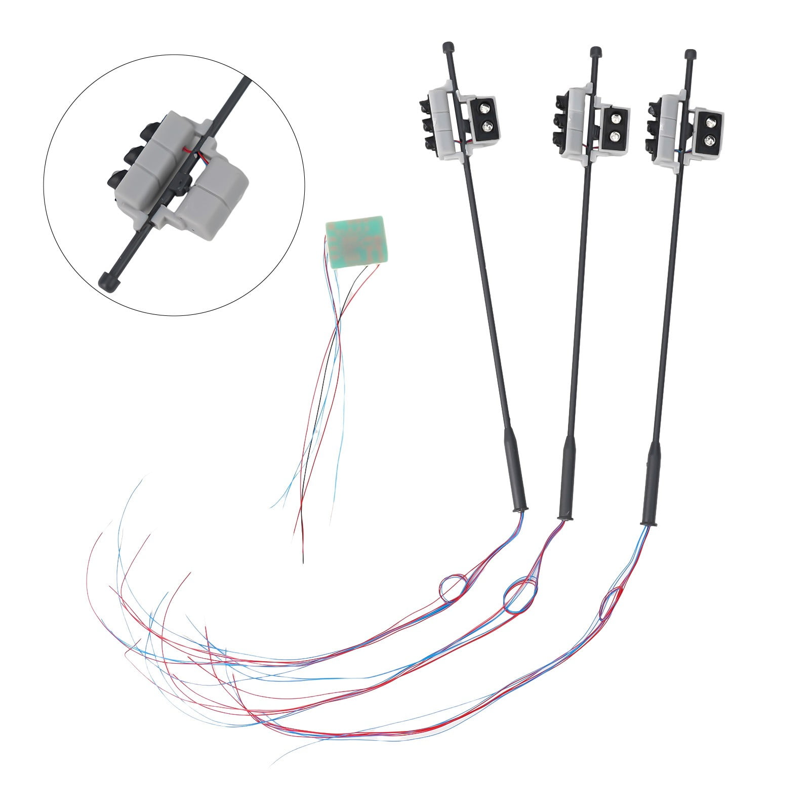3 Pieces G Gauge Traffic Lights With Pedestrian Lights And Leds Vehicle ...