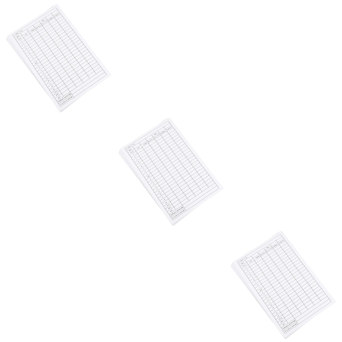 3 Pieces Golf Tees Score Charts Card Good Material Scorecard Man ...