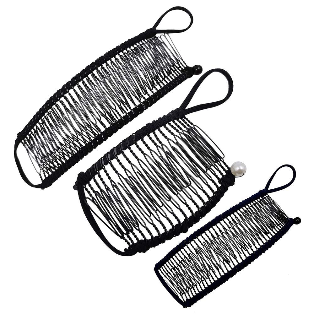 3 Pieces Hair Combs and Clips, Banana Hair Clips for Women,20/30/40 ...