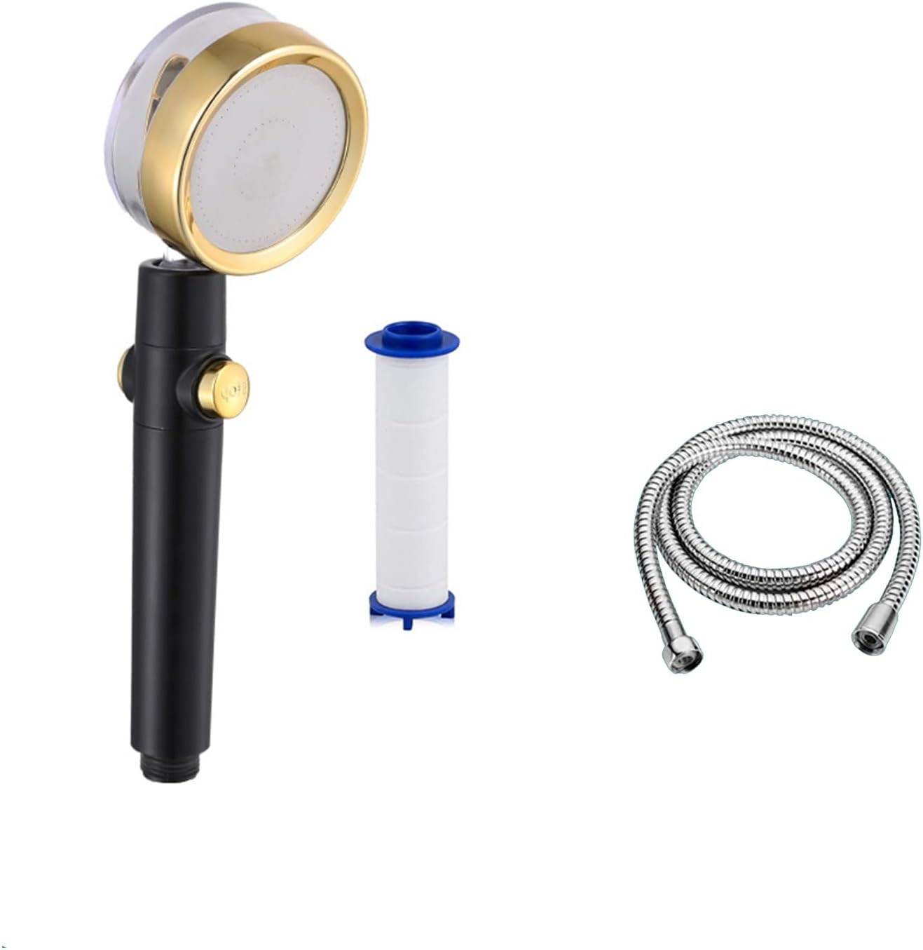 3 Pieces Handheld Shower Head Turbocharged Propeller Shower Head Fan ...