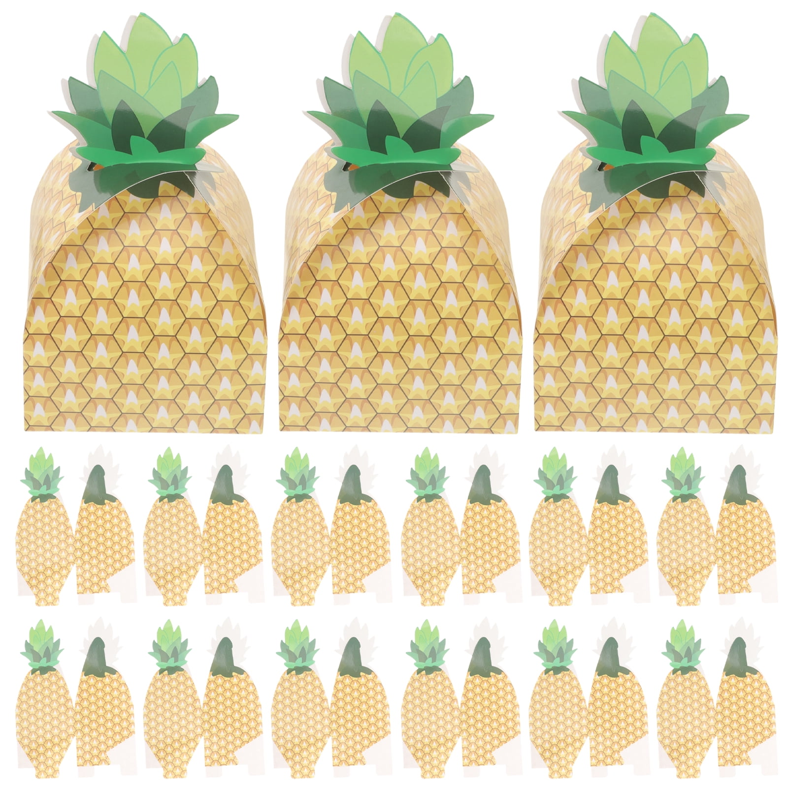 3 Pieces Hawaiian Food Box Pineapple Gift Boxes for Entrepreneurship ...