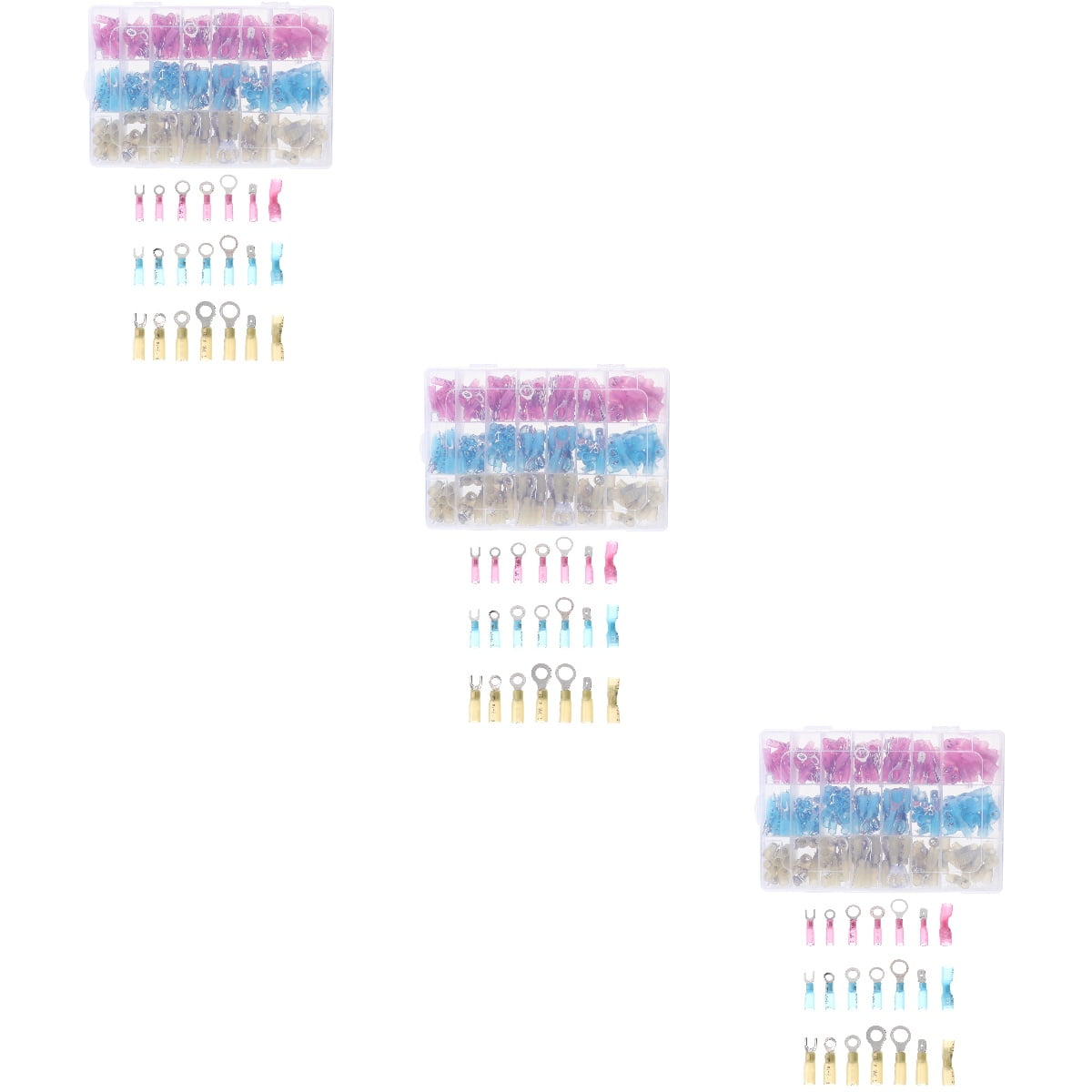 3 Pieces Heat Shrinkable Wiring Terminal Compressor Drain Hooks Vial ...