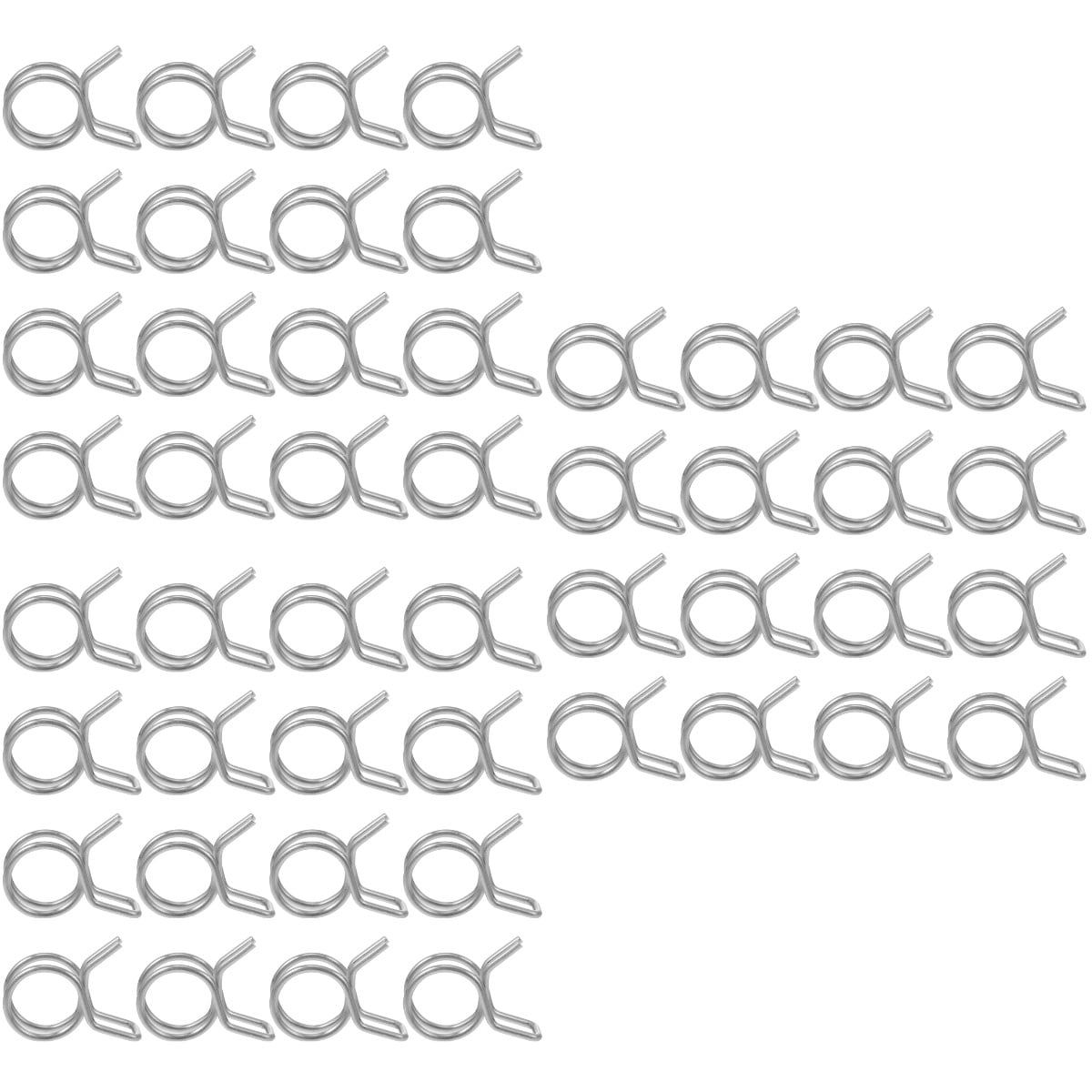 3 Pieces Hose Spring Clamp Clips Garden Accessories Double Wire Silver ...