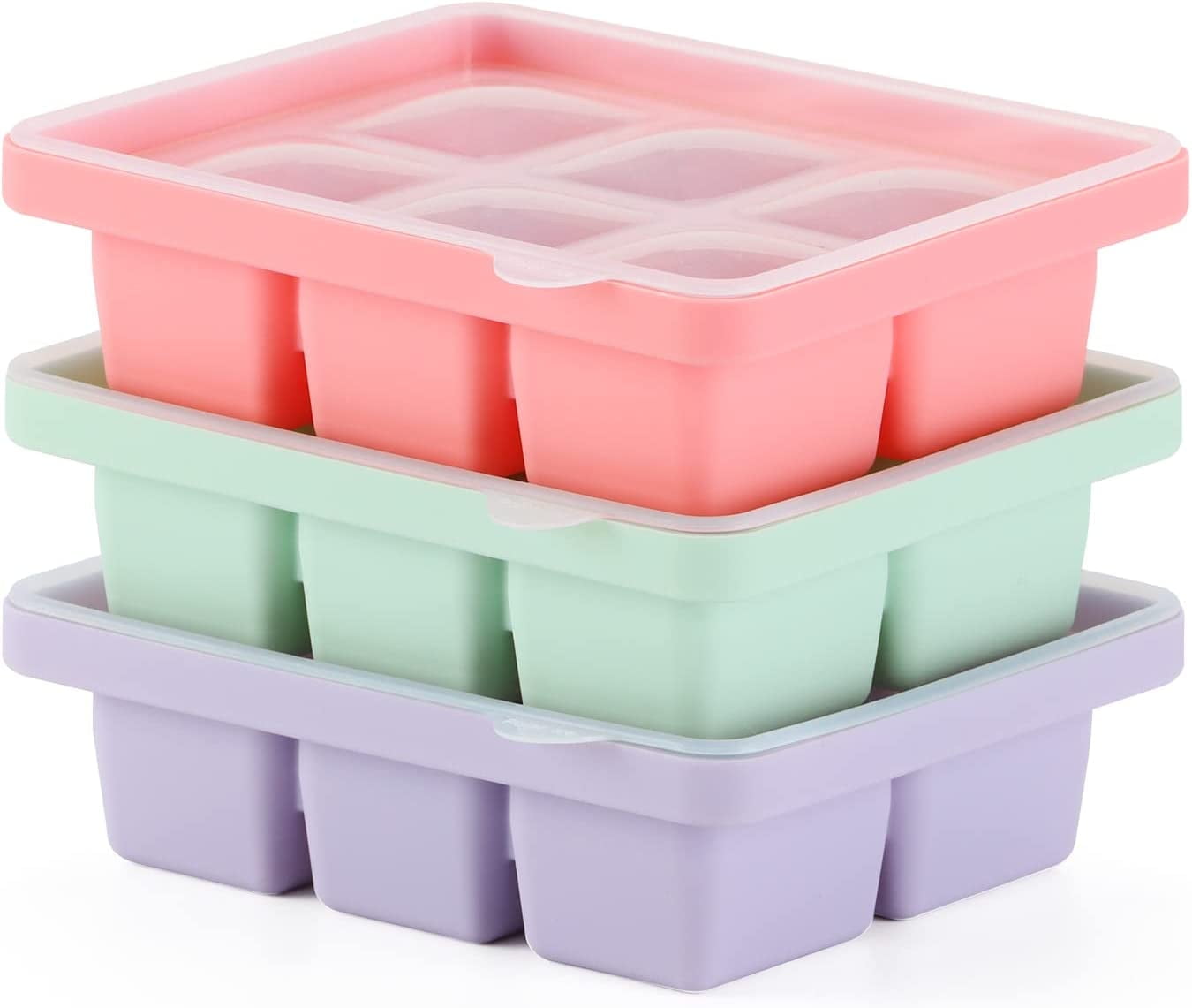 Nelbons Silicone Ice Cube Molds, 18-Cavity, Flexible, 3 Count - Walmart.com