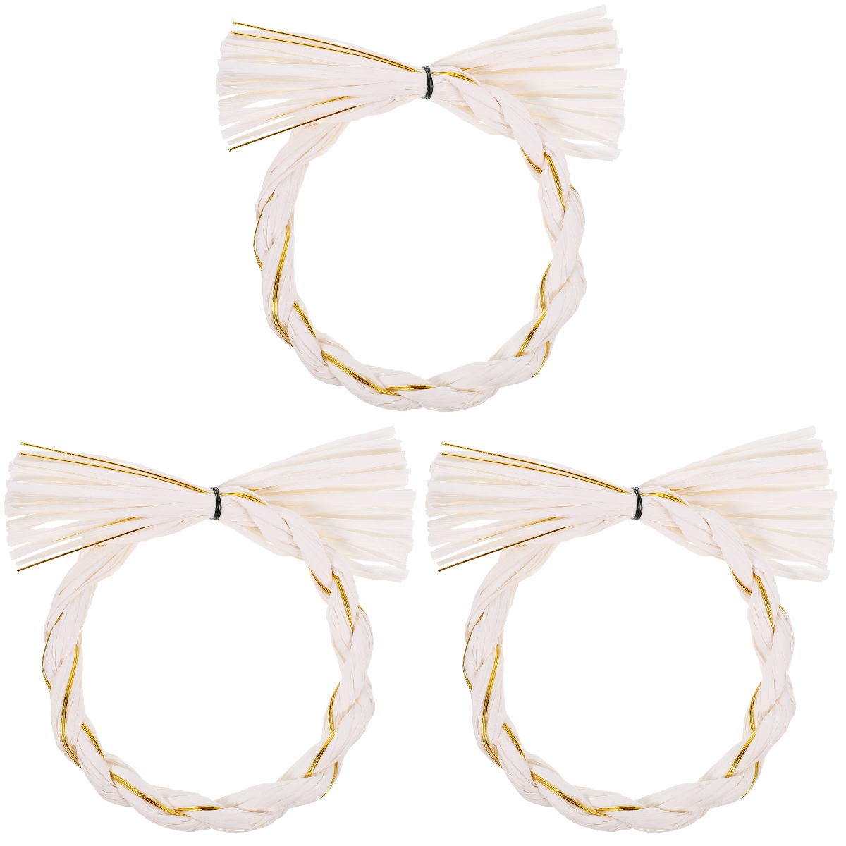 3 Pieces Japanese Shimenawa Decor Natural Wreath Wreath DIY Accessory ...