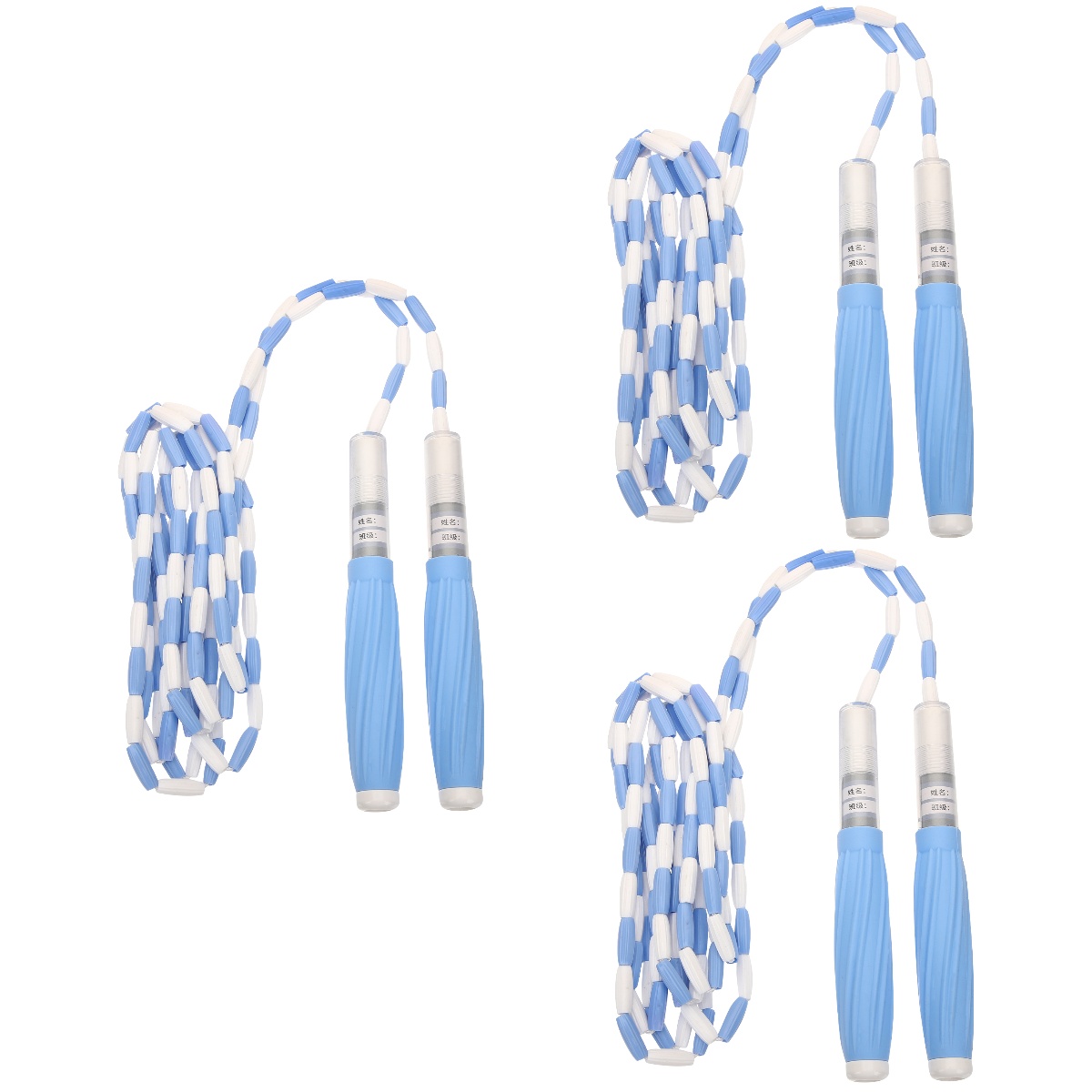 3 Pieces Jump Rope for Kids Skip Outdoor Beaded Fitness Toddler Blue ...